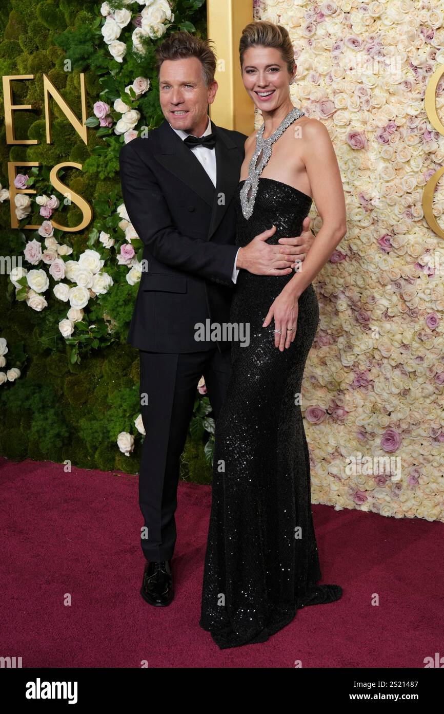 Ewan McGregor, left, and Mary Elizabeth Winstead arrive at the 82nd ...