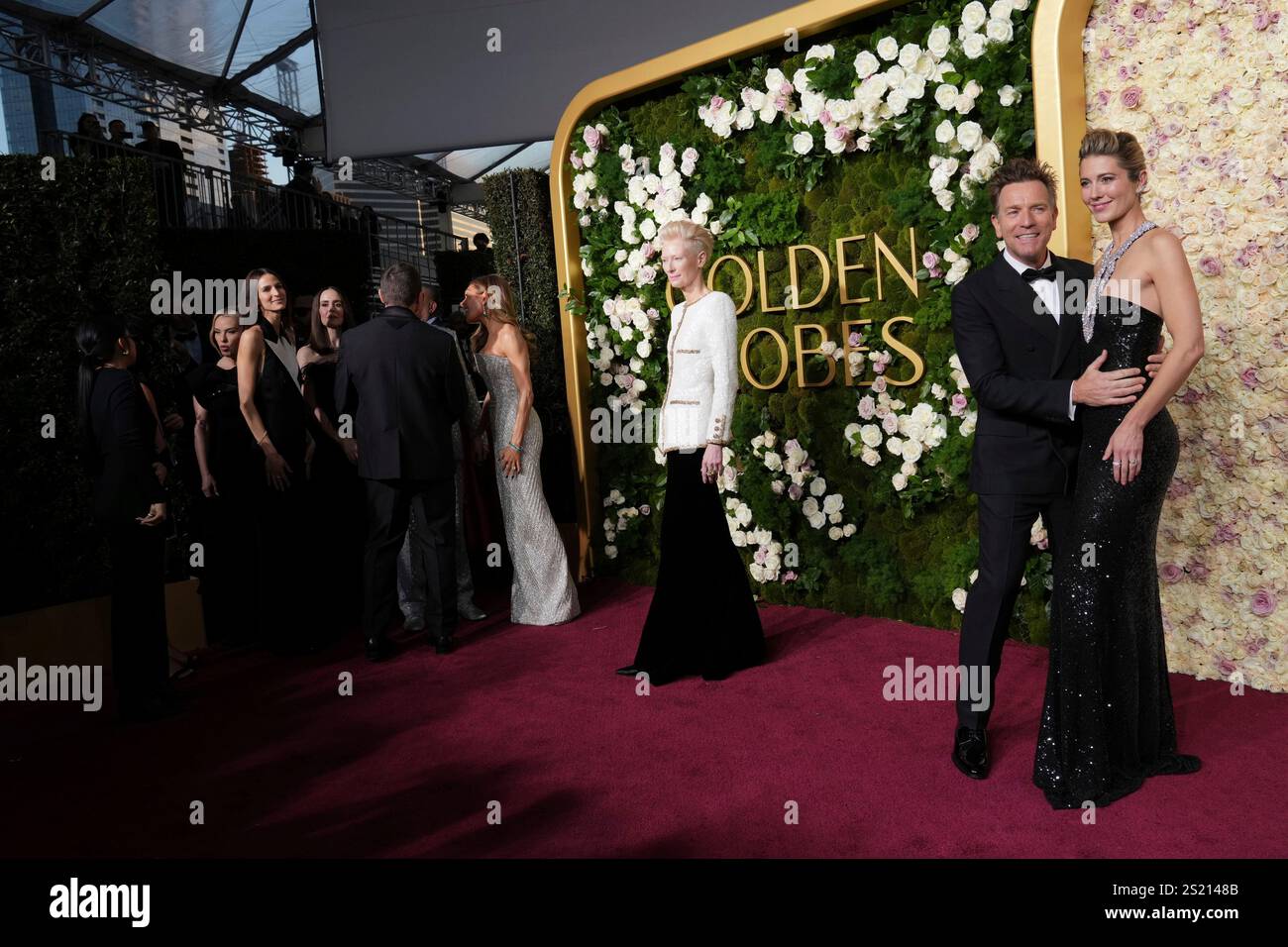 Tilda Swinton, from left, Ewan McGregor, and Mary Elizabeth Winstead ...