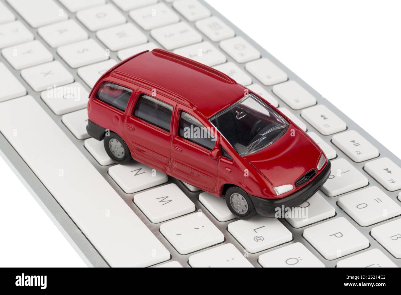 Car on keyboard, symbol photo for car purchase and car trade on the ...