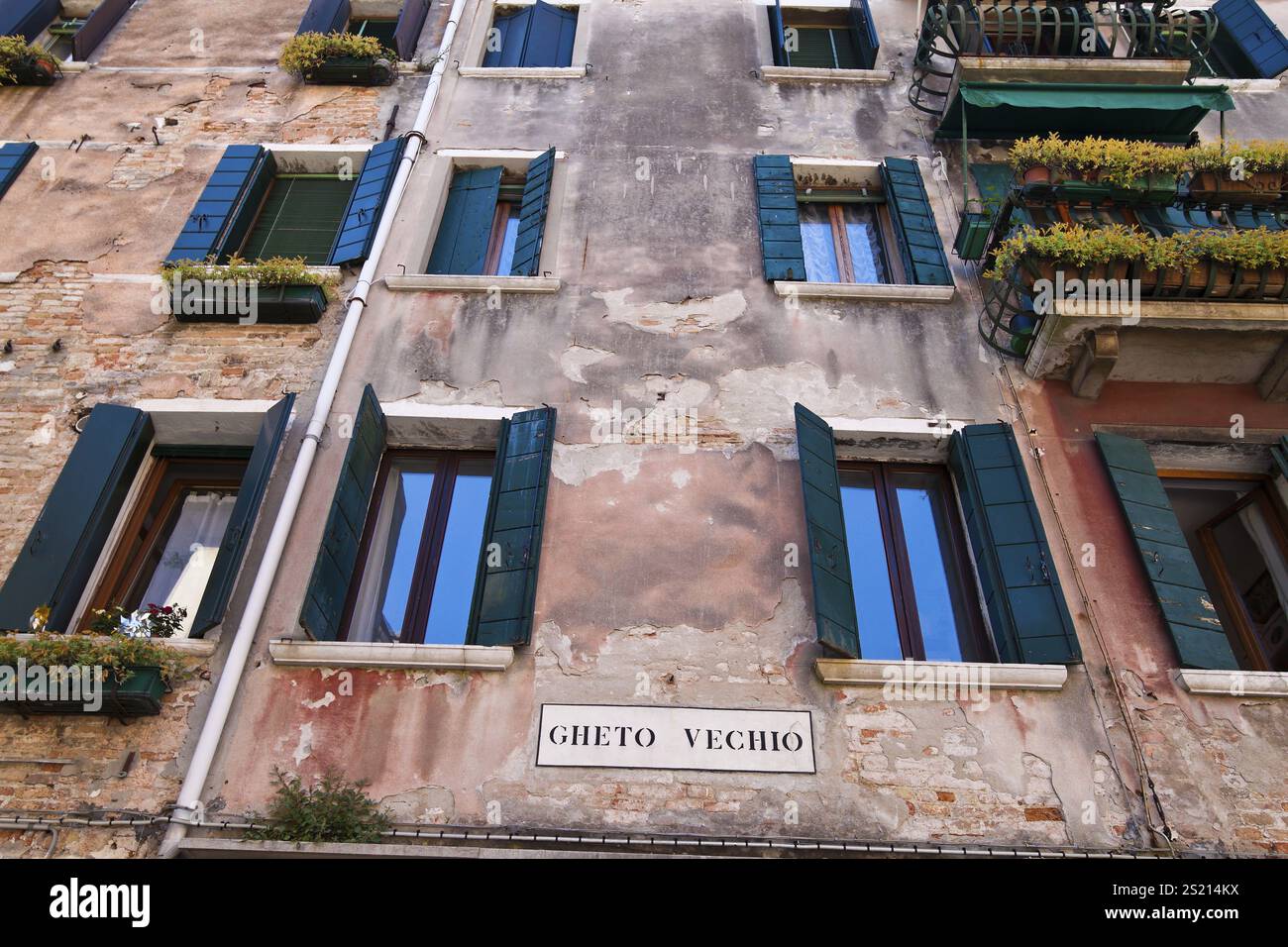 The city of Venice in Italy. Jewish quarter Ghetto Austria Stock Photo ...