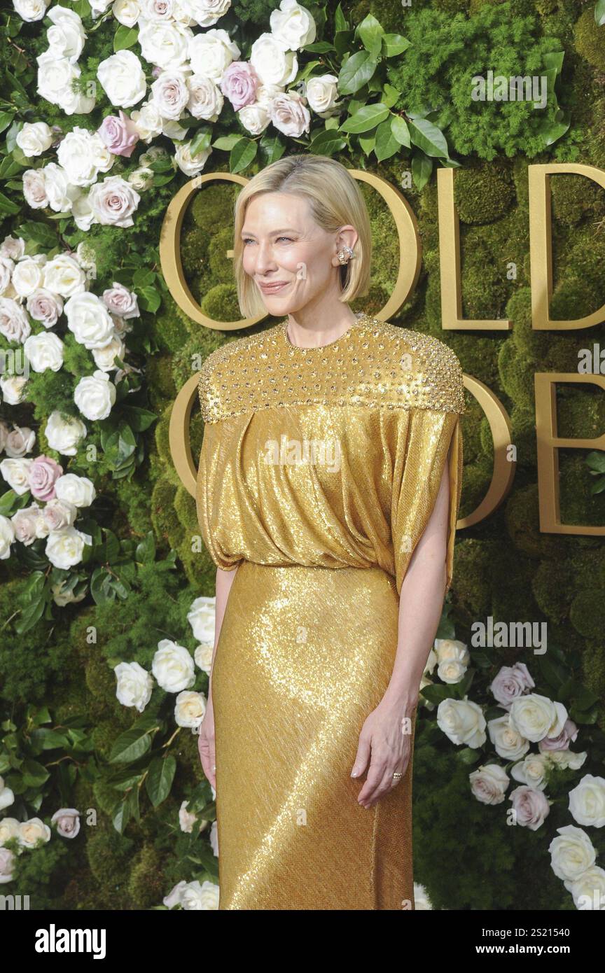 Ca. 05th Jan, 2025. Cate Blanchett at arrivals for 82nd Golden Globe Awards - Part 3, Beverly ...