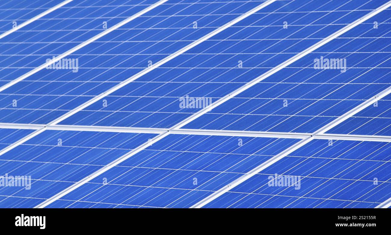 Regenerative, alternative solar energy. Solar energy power plant ...