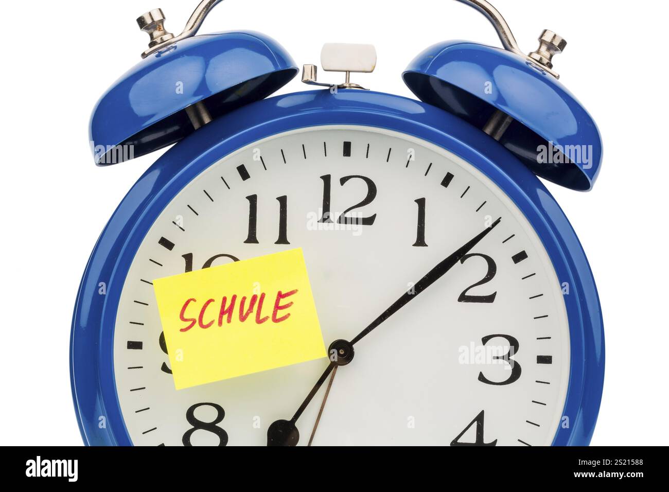 An alarm clock with a sticky note:School as a symbol Photo for the ...