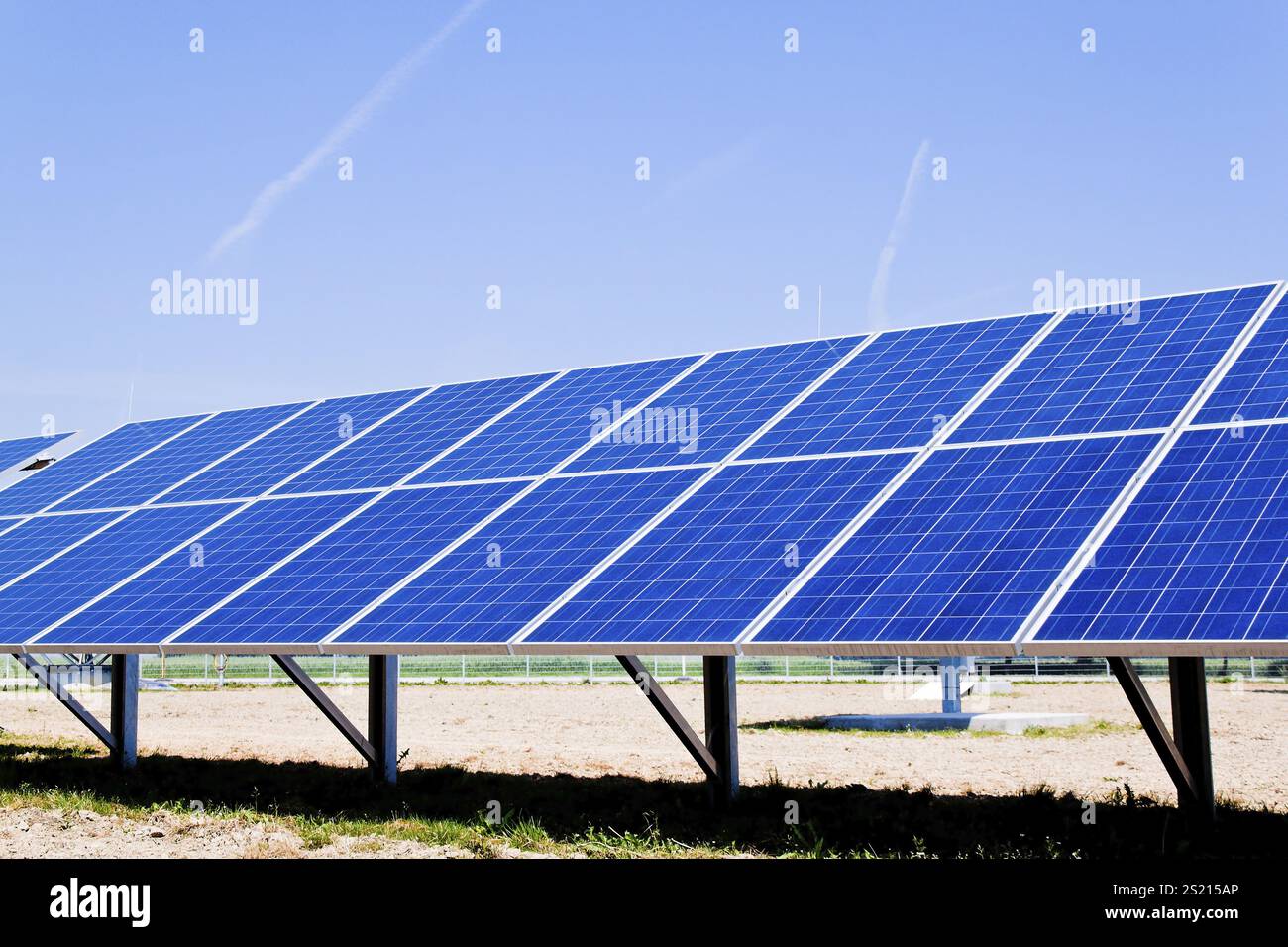 Regenerative, alternative solar energy. Solar energy power plant ...