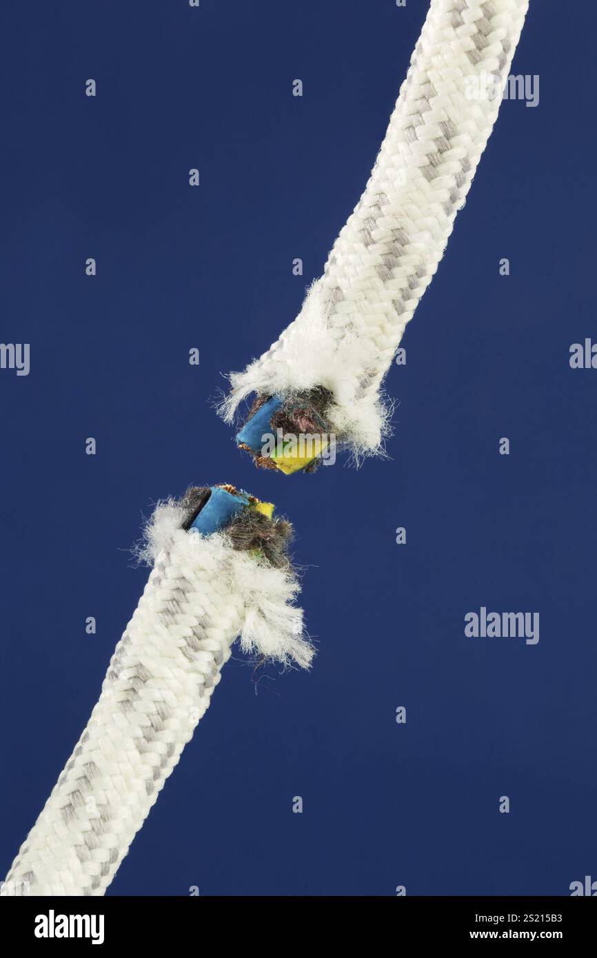 A disconnected power cable. Is the supply of energy and electricity ...