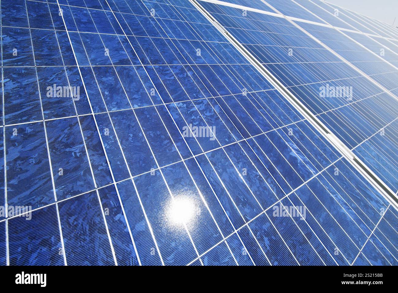 Regenerative, alternative solar energy. Solar energy power plant ...