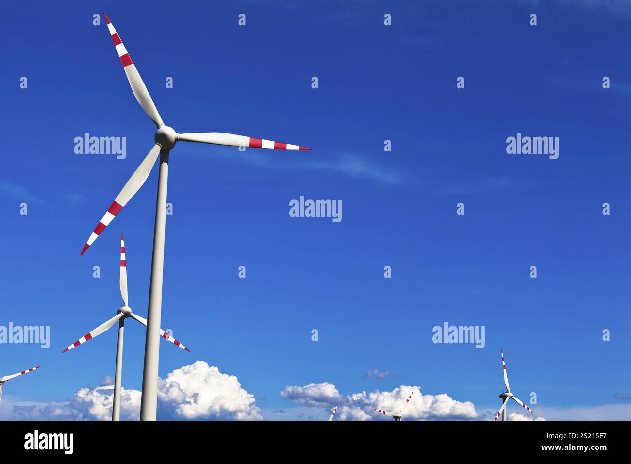 Wind turbine of a wind power plant. Generating alternative and ...