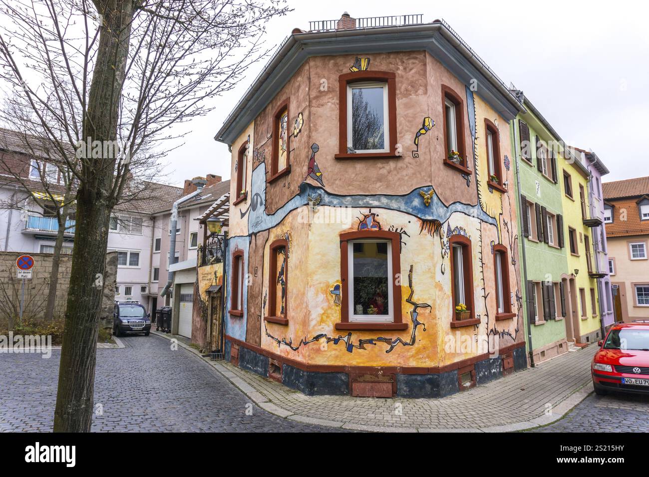 Views in the historic town Worms in Germany with interesting buildings ...