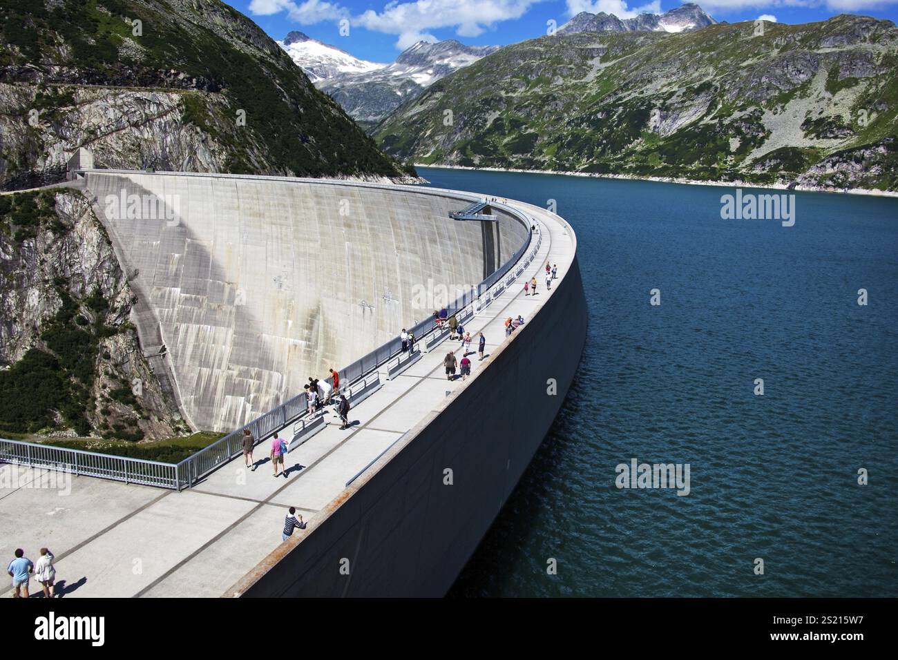The reservoir for hydroelectric power generation in Malta, Carinthia ...