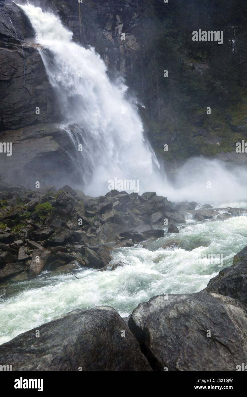 The Krimml Waterfalls in Austria (Salzburg) . Largest waterfalls in ...