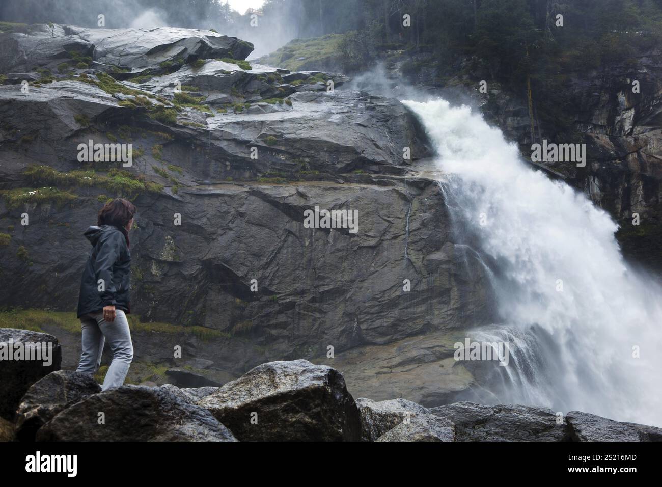 The Krimml Waterfalls in Austria (Salzburg) . Largest waterfalls in ...