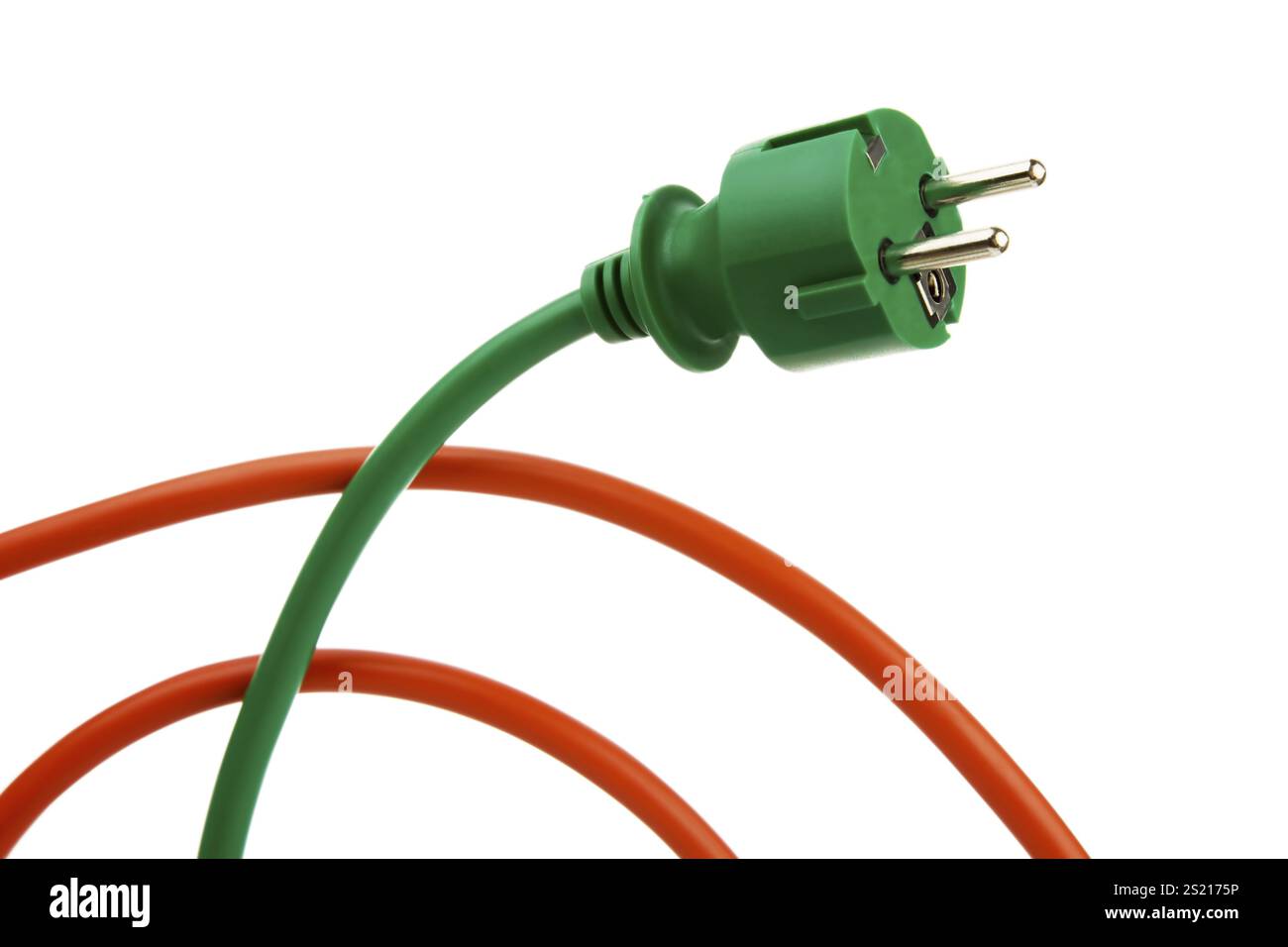 One power plug and one power cable. Power supply and energy consumption ...