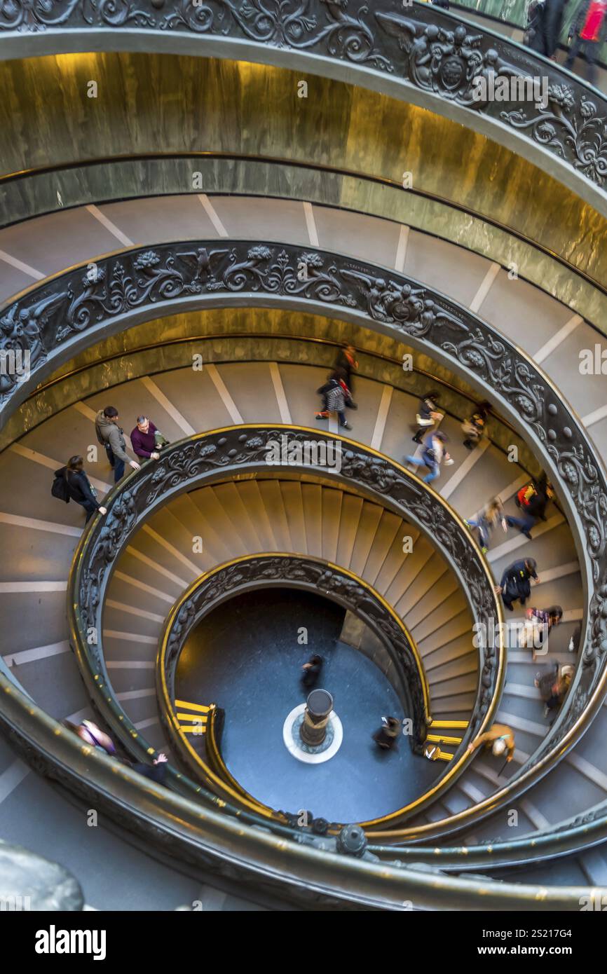 Italy, Rome, Vatican Museum, spiral staircase by Giuseppe Momo Austria ...