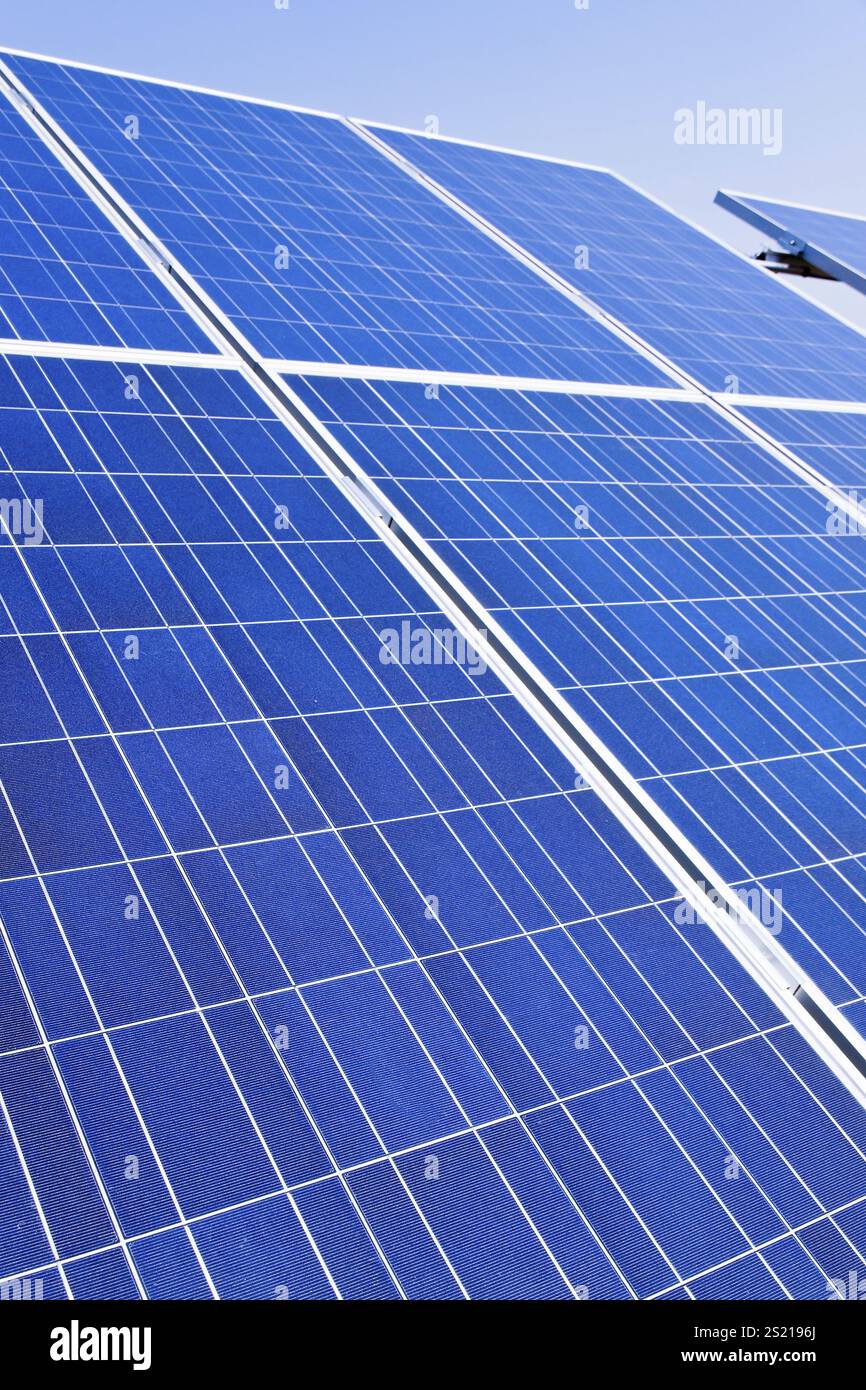 Regenerative, alternative solar energy. Solar energy power plant ...