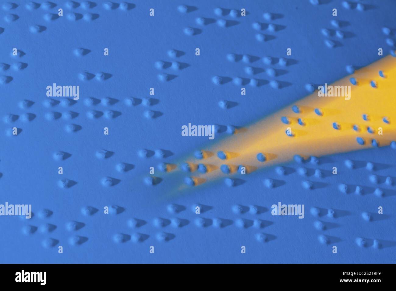 A book written in Braille for the blind. Braille for the blind, A book ...
