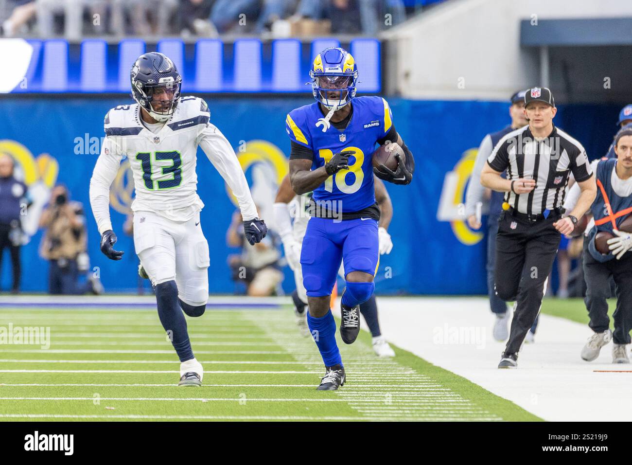 Los Angeles, California, USA. 5th Jan, 2025. Los Angeles Rams wide ...