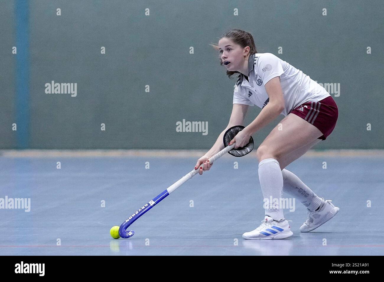 Mannheim, Deutschland. 05th Jan, 2025. Hannah Groh (MSC, 16), am Ball, Freisteller, Ganzkörper ...