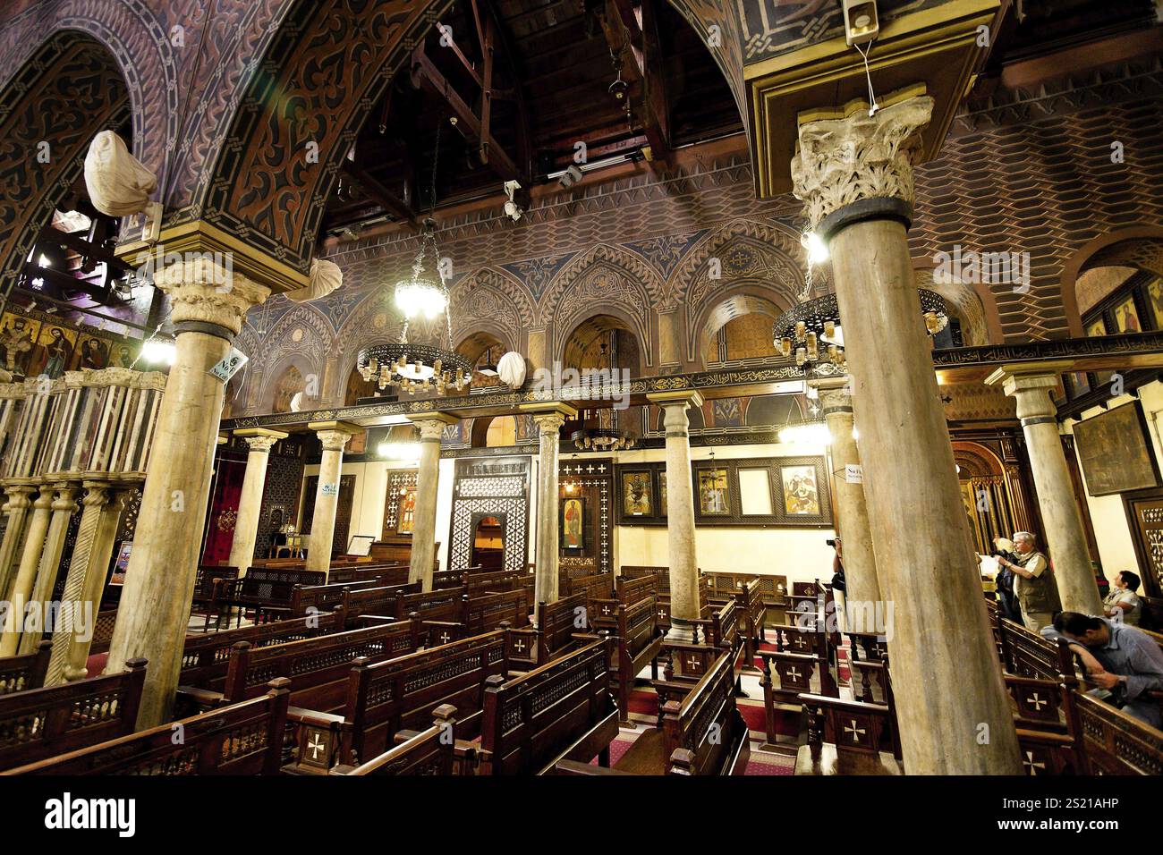 Egypt, Cairo, Coptic Quarter, Floating Church Austria, Africa Stock ...