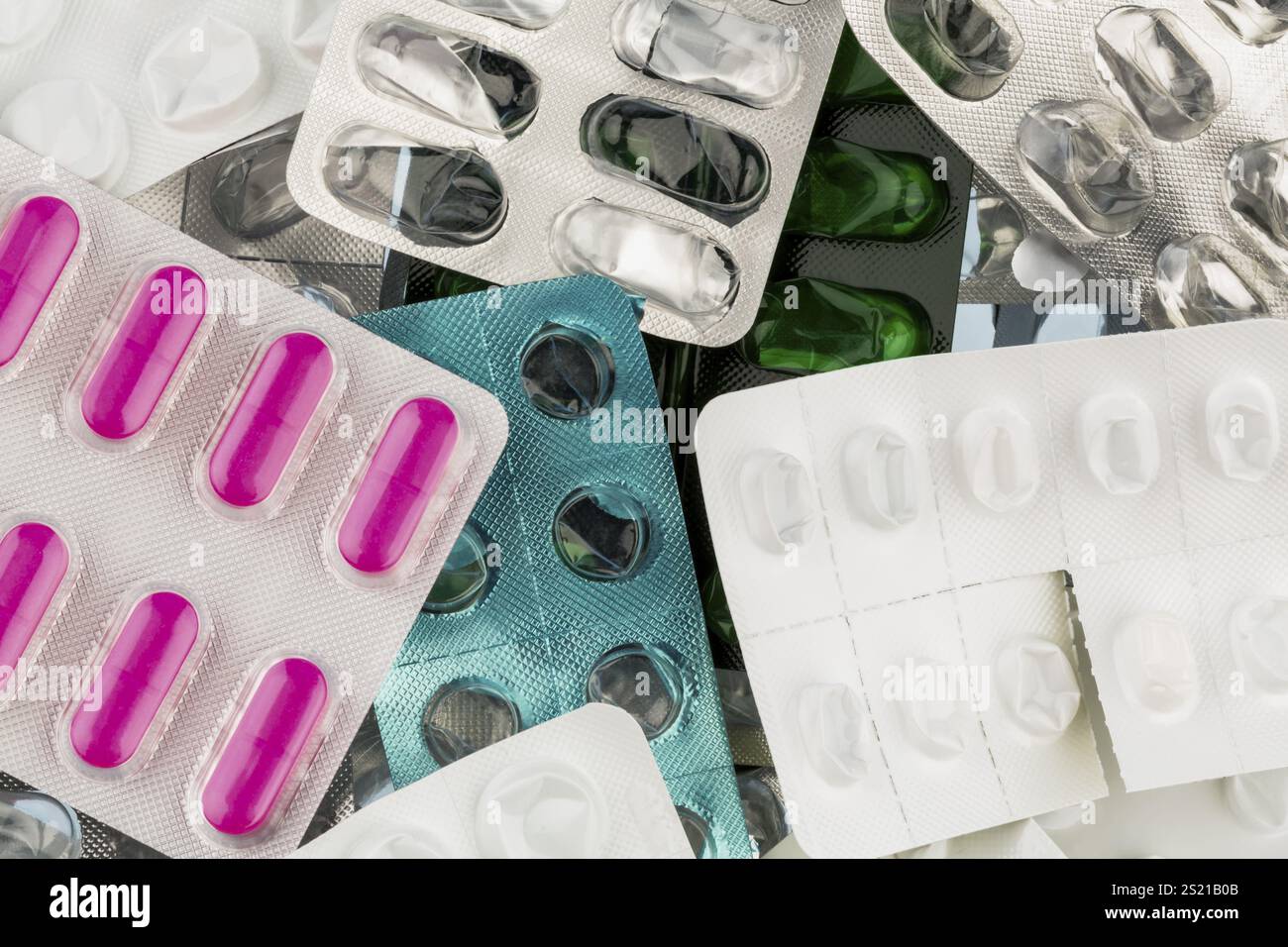 Tablets in blister pack, symbolic photo for health, medicine and tablet ...
