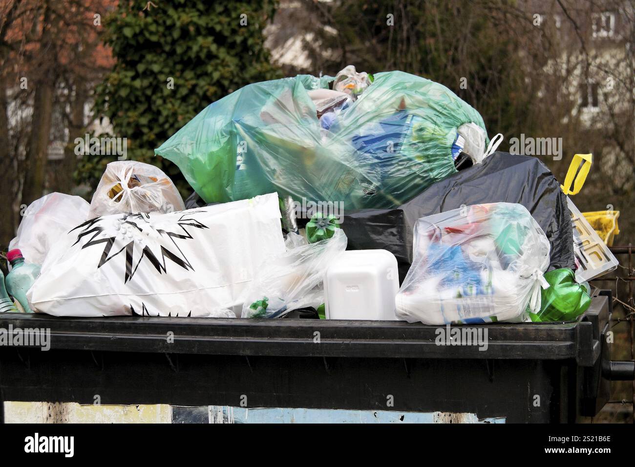 A waste separation collection centre for plastic waste Austria Stock ...