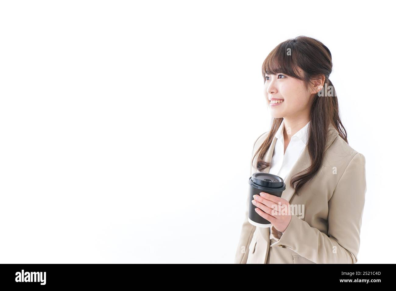 Businesswoman alarm clock Cut Out Stock Images & Pictures - Alamy