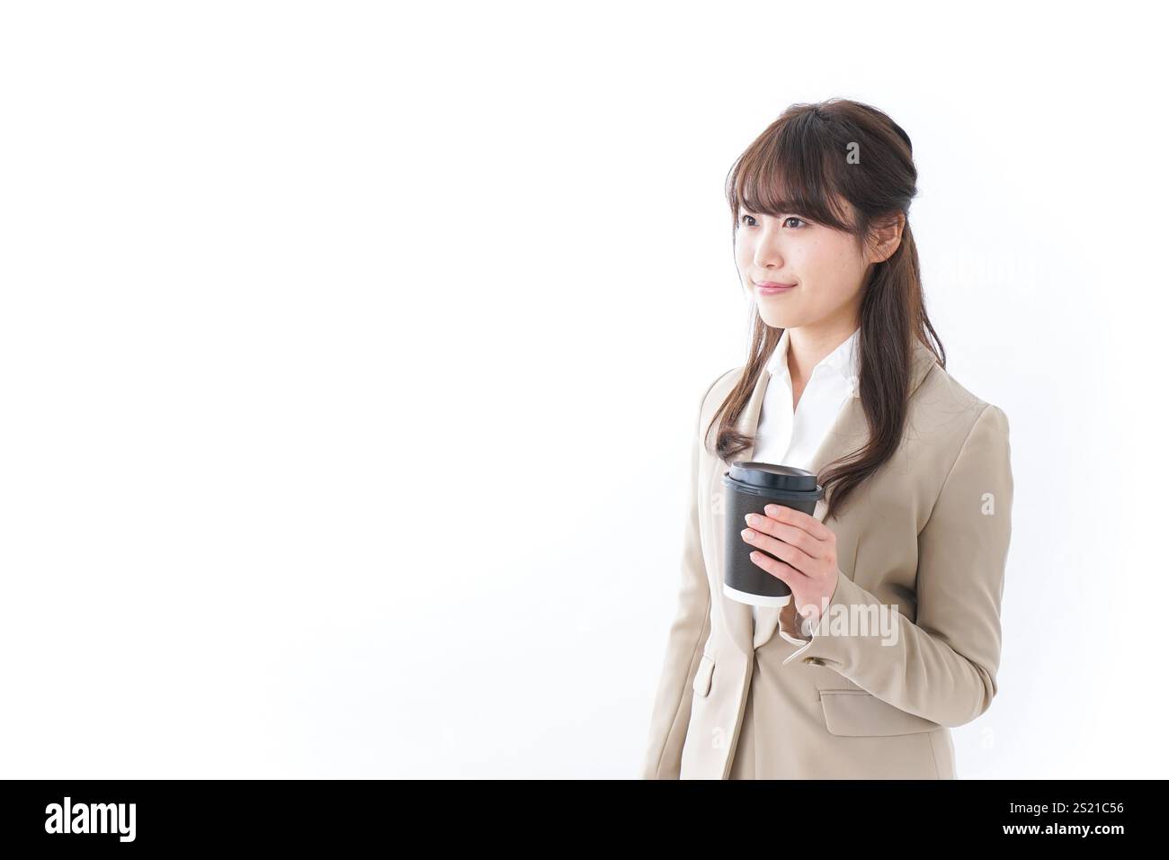 Businesswoman alarm clock Cut Out Stock Images & Pictures - Alamy