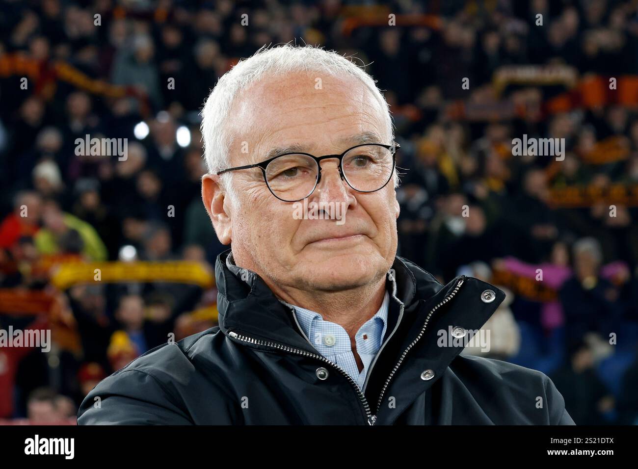 Rome, Italy. 5th Jan, 2025. Claudio Ranieri, head coach of Roma, waits ...