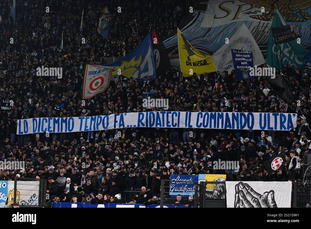 Rome, Italy. 05th Jan, 2025. Supporters of S.S. Lazio during the 19th ...