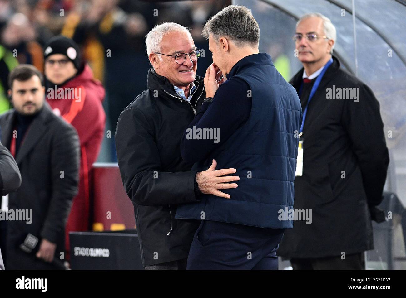 Roma, Italy. 05th Jan, 2025. Claudio Ranieri and Marco Baroni seen ...