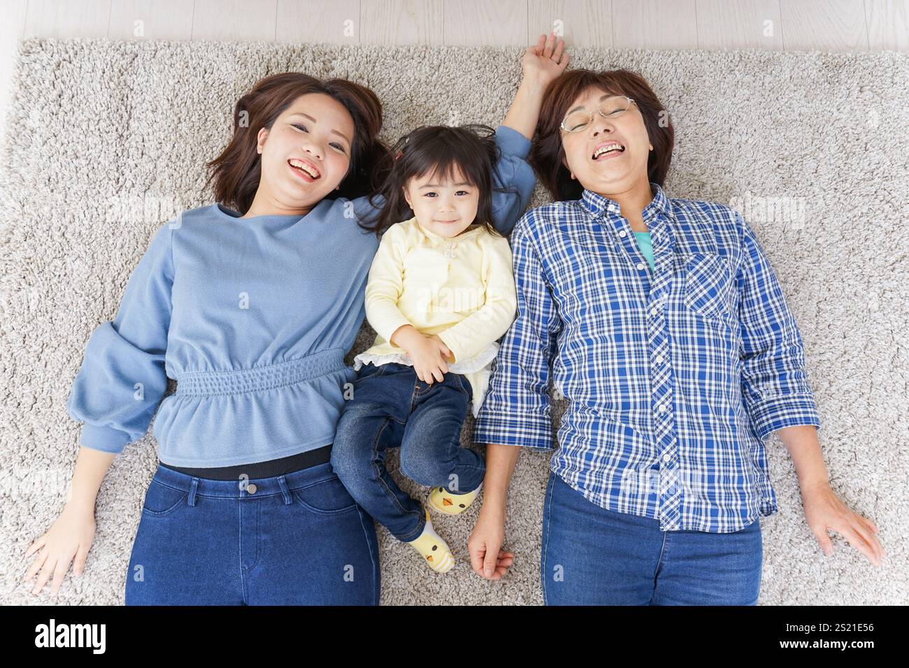 Three generations of good friends Stock Photo - Alamy