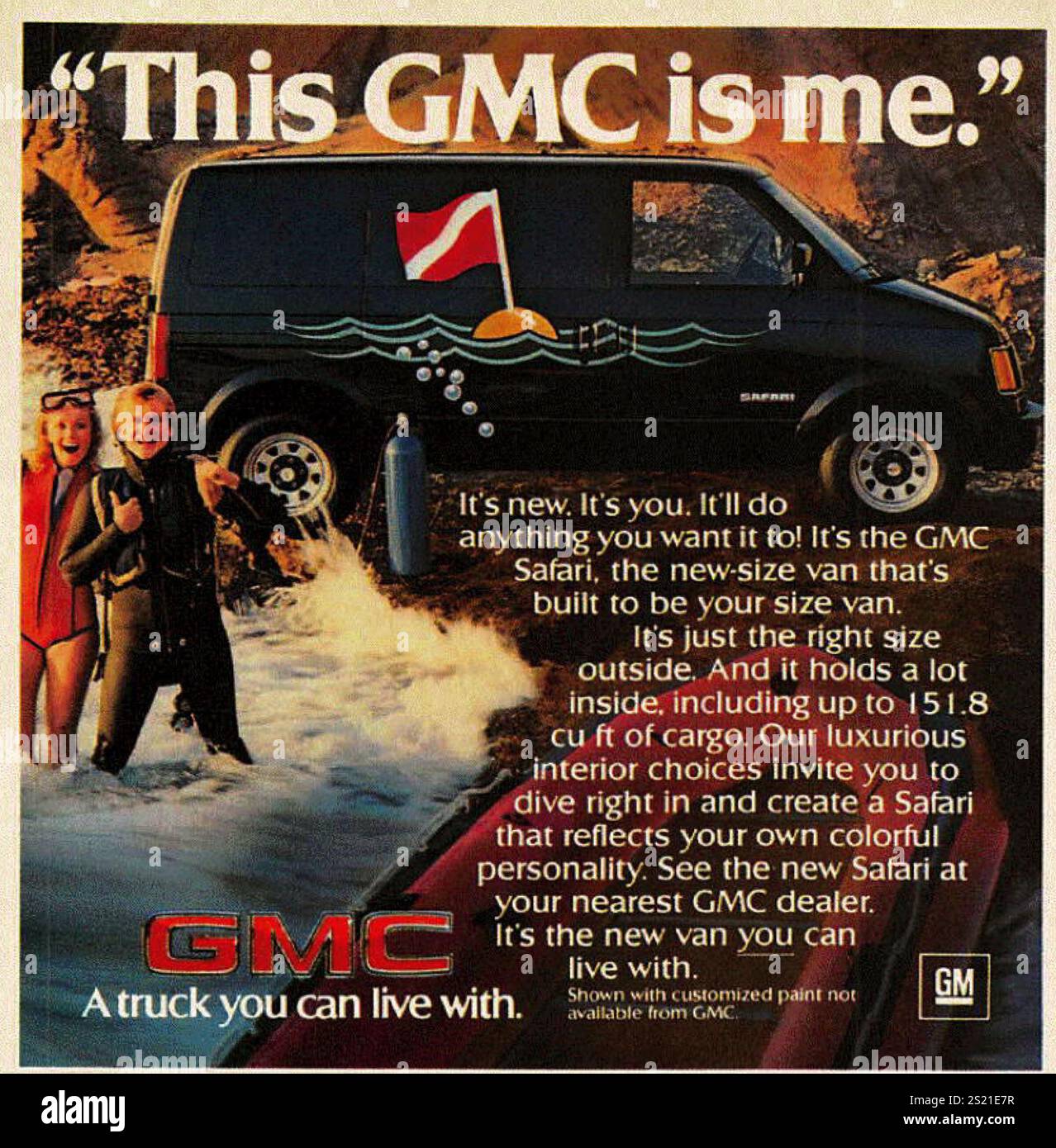 1985 GMC Safari truck ad Stock Photo - Alamy