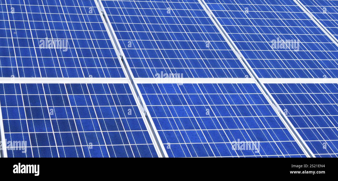 Regenerative, alternative solar energy. Solar energy power plant Stock ...