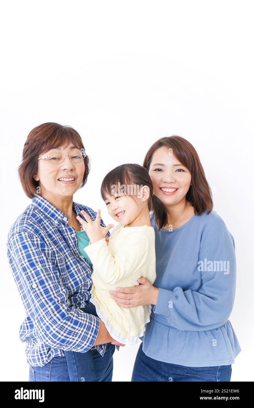 Three generations of grandmother mother and child Stock Photo - Alamy