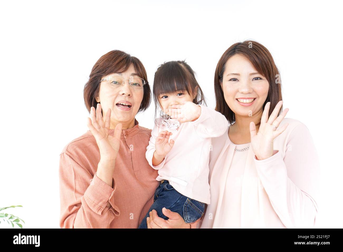 Families who get on well with each other Stock Photo - Alamy