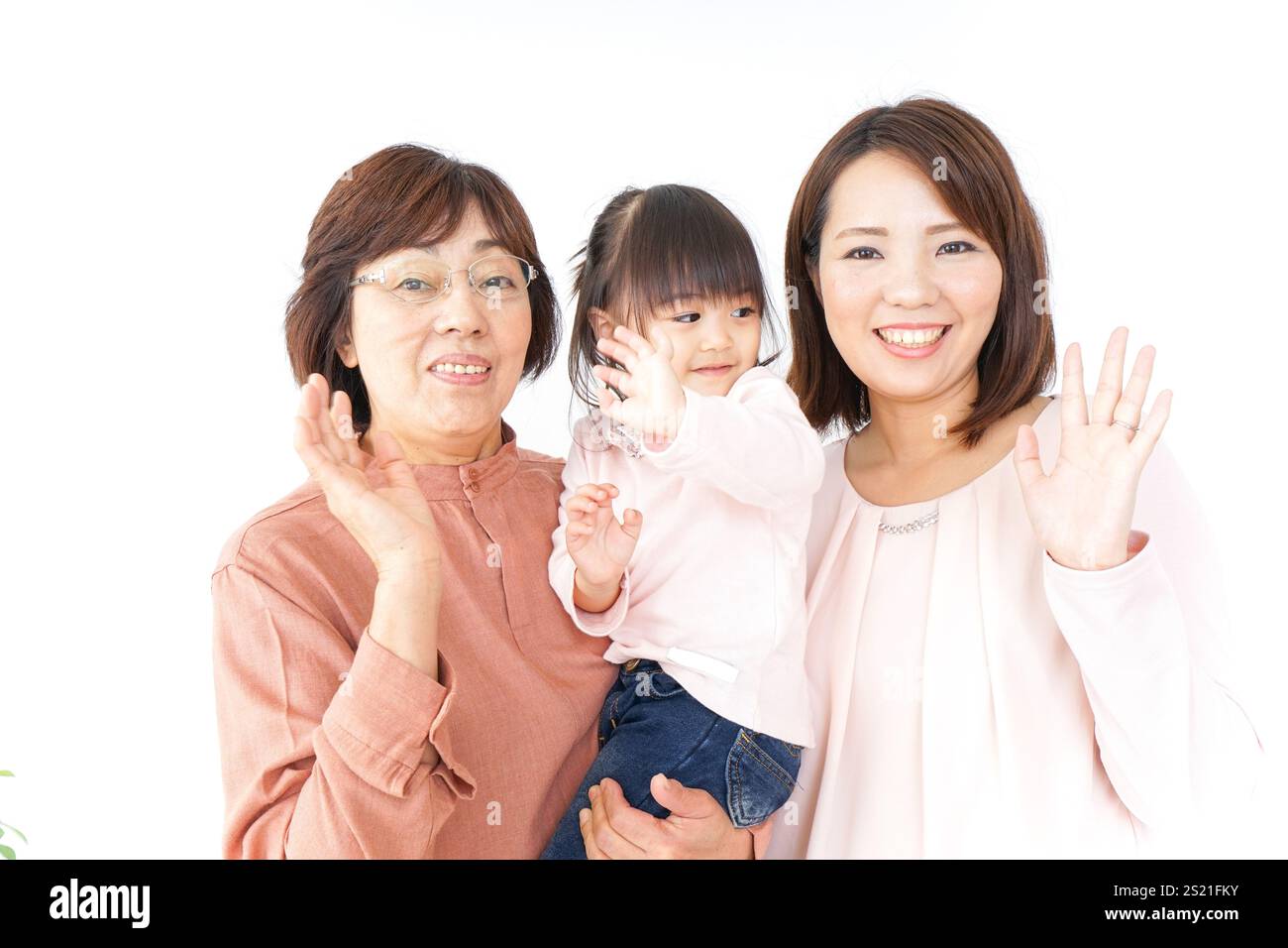 Families who get on well with each other Stock Photo - Alamy