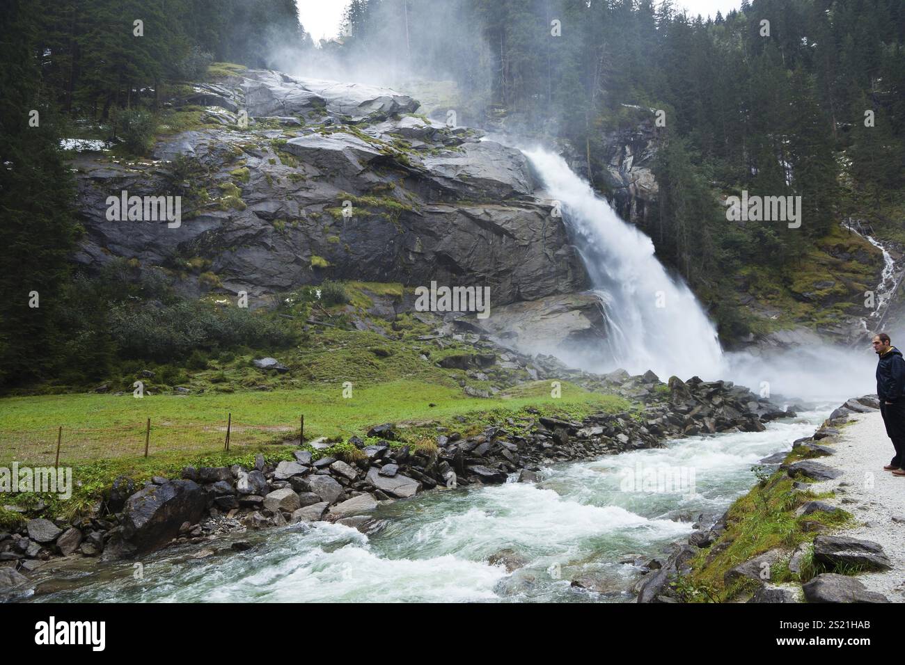 The Krimml Waterfalls in Austria (Salzburg) . Largest waterfalls in ...