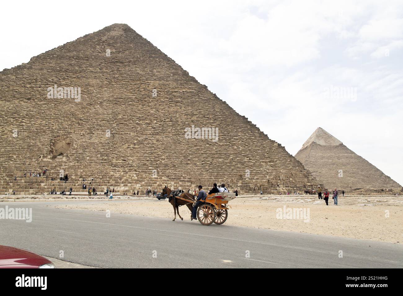 The highlight of a trip to Egypt is the Pyramid of Giza. Austria Stock ...