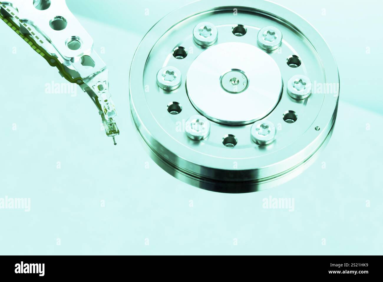 The hard disc of a computer with address data from the customer Austria ...