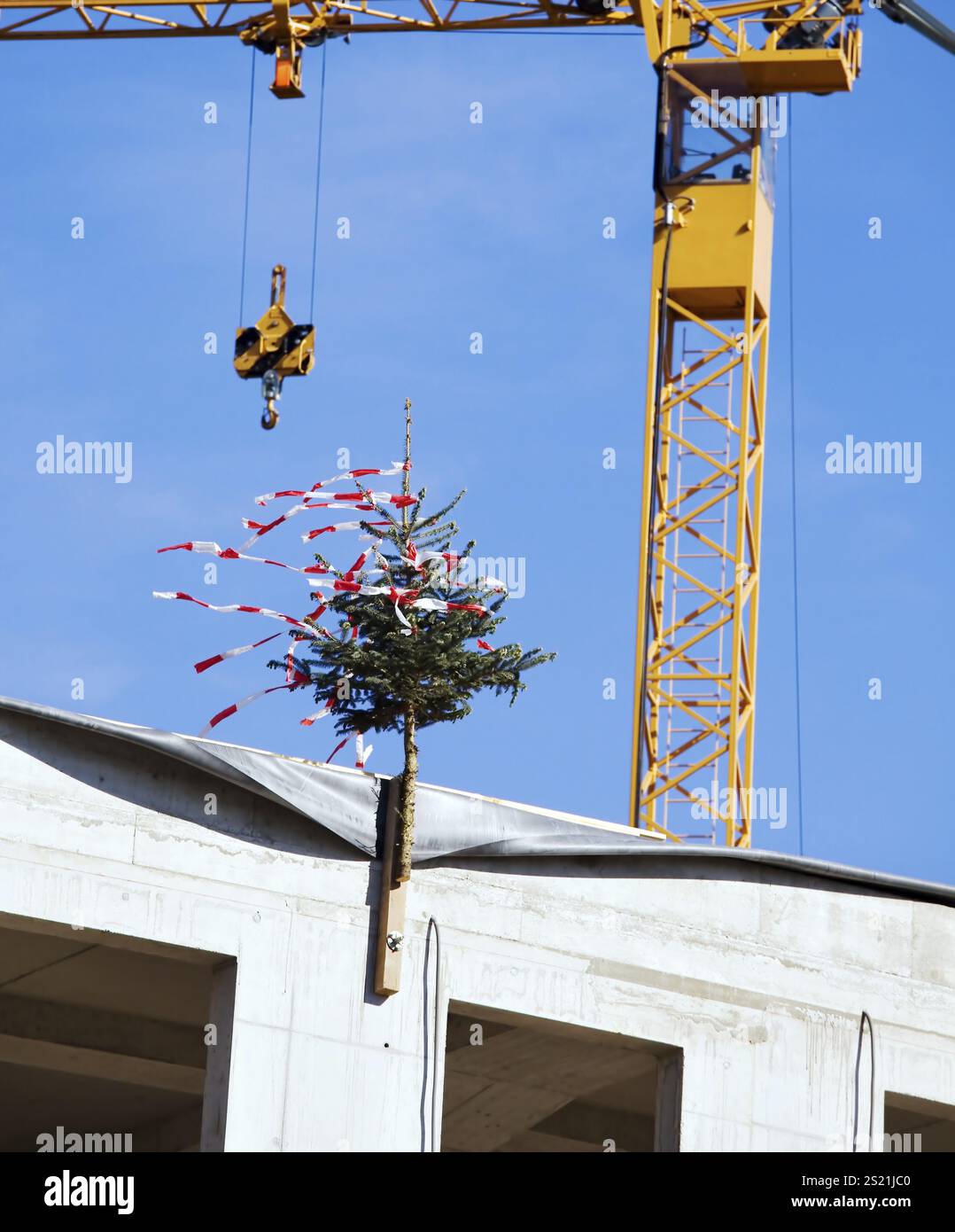 The topping-out ceremony was reached on the construction site of a ...