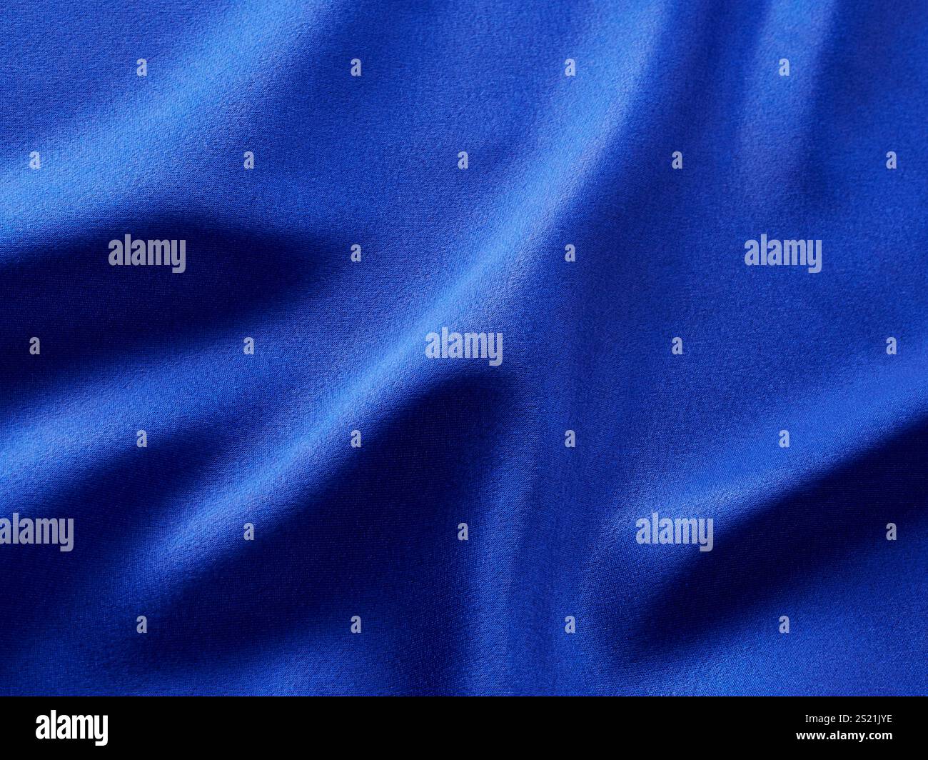 Blue satin fabric cloth Stock Photo - Alamy