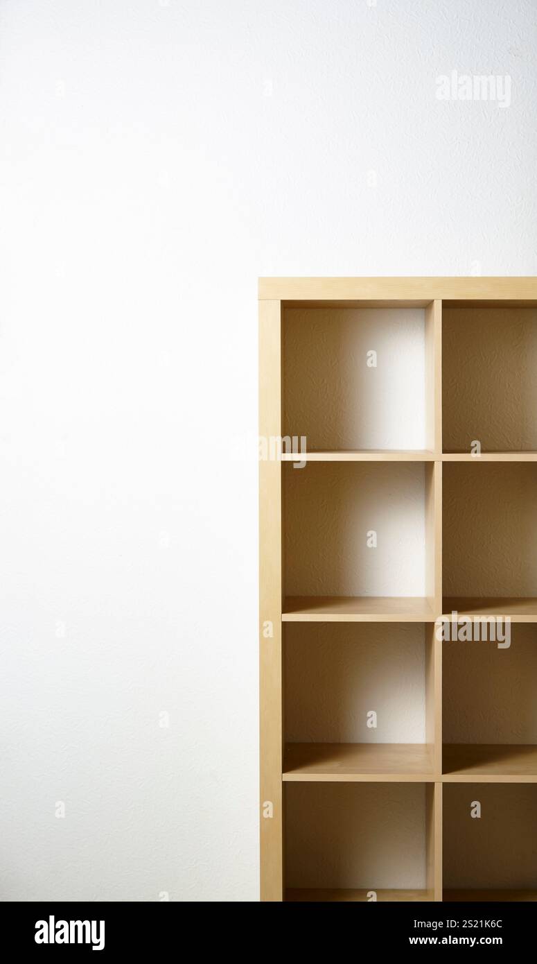 Open racks - white walls Stock Photo - Alamy