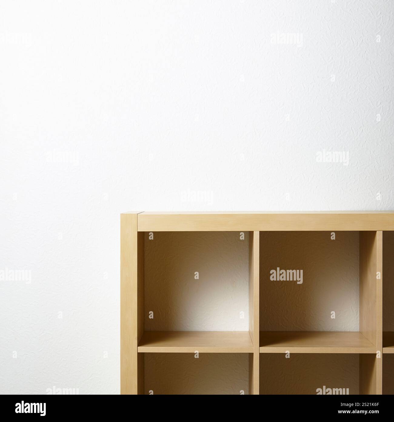 Open racks - white walls Stock Photo - Alamy