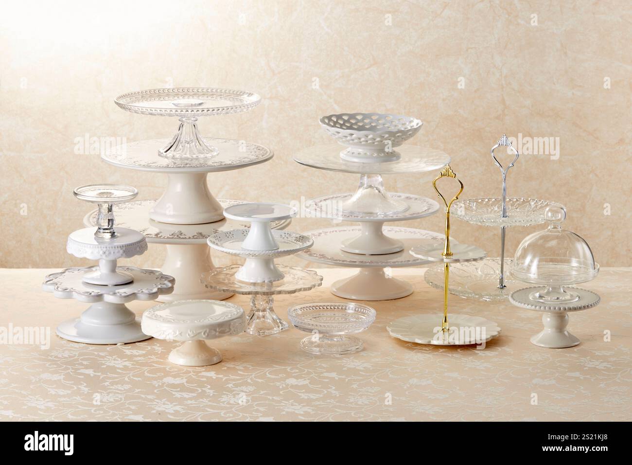 Various cake stands Stock Photo - Alamy