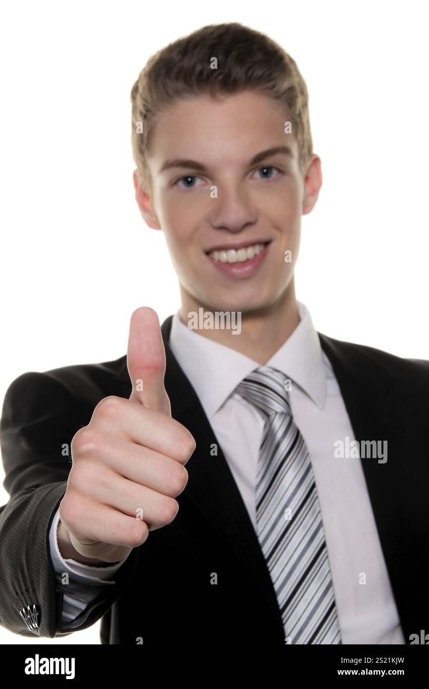 Man gives thumbs up sign hi-res stock photography and images - Alamy