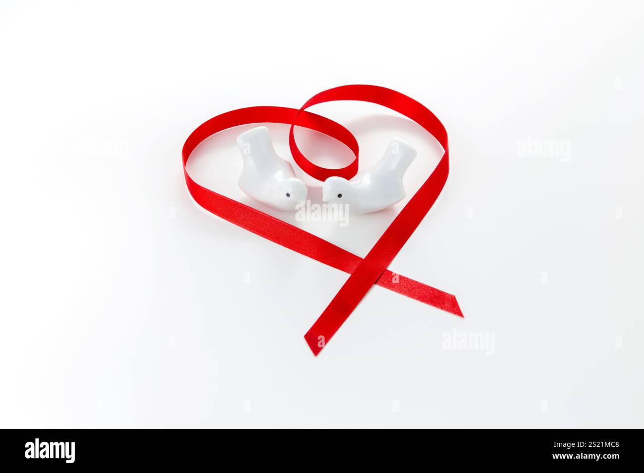 Ribbon, dove, symbol of peace, heart (White dove with red ribbon Stock ...