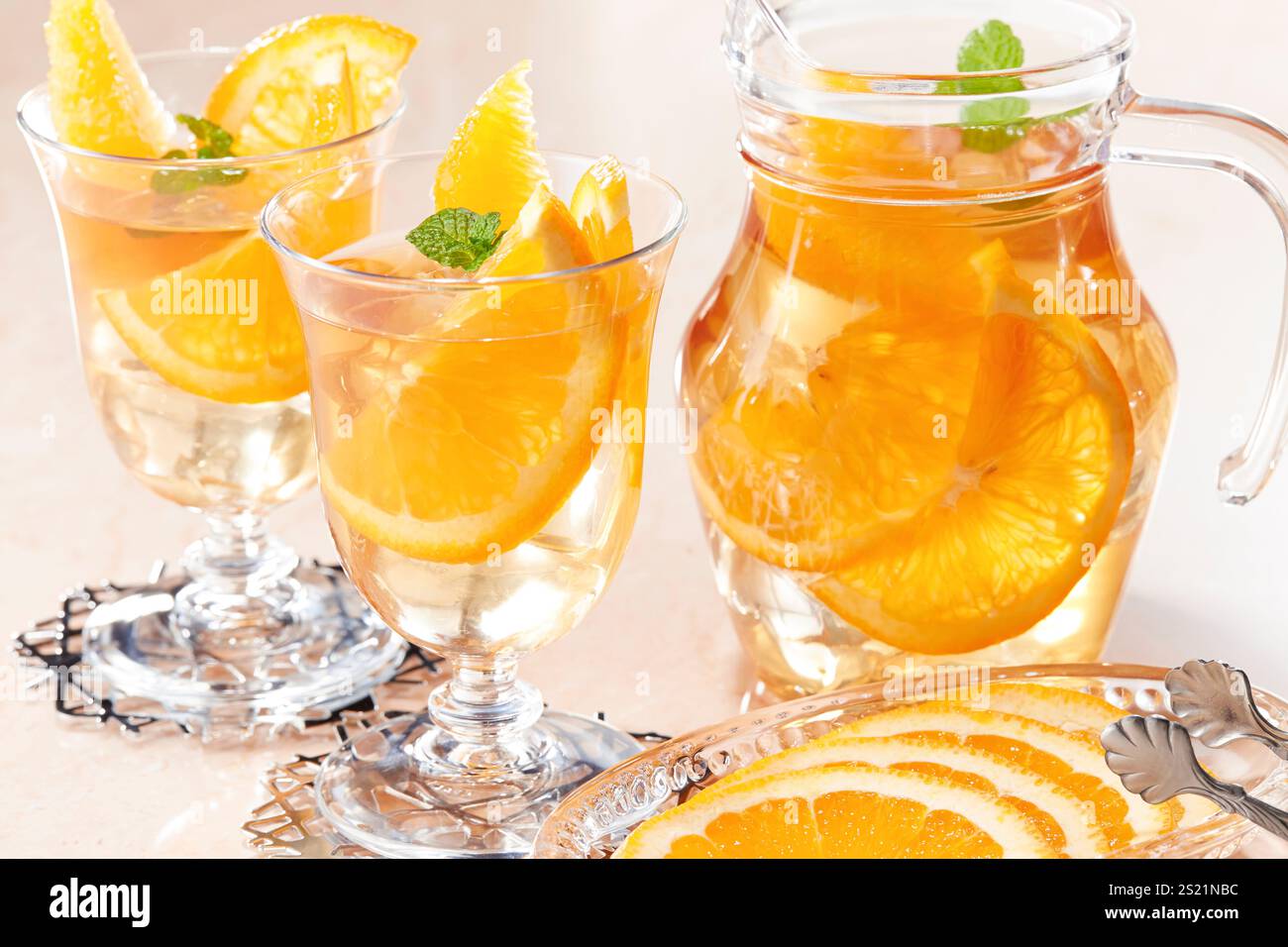 iced orange tea Stock Photo - Alamy