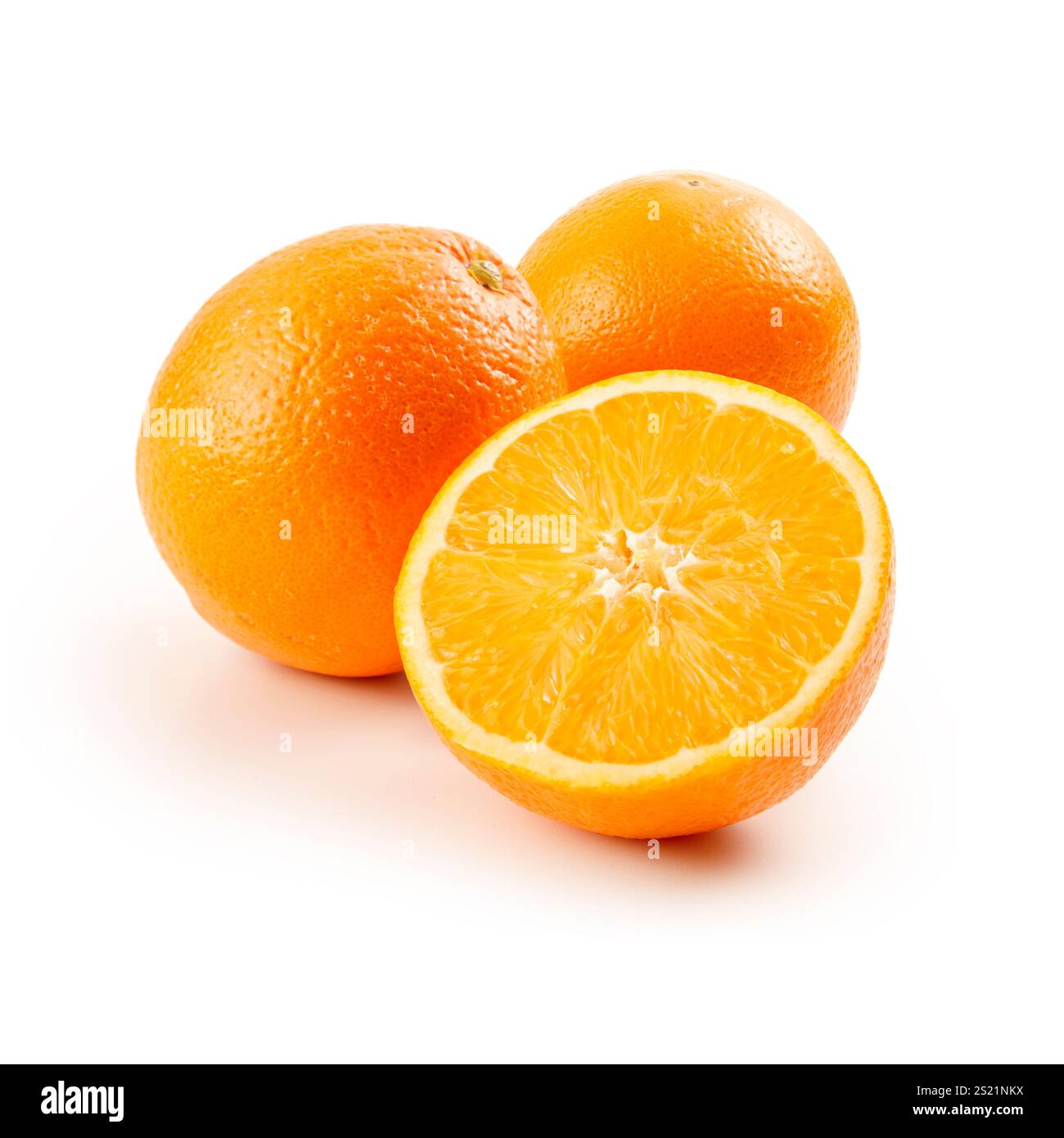 Navel orange cut Stock Photo - Alamy