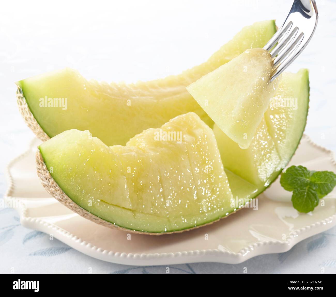 Image of a muskmelon Stock Photo - Alamy