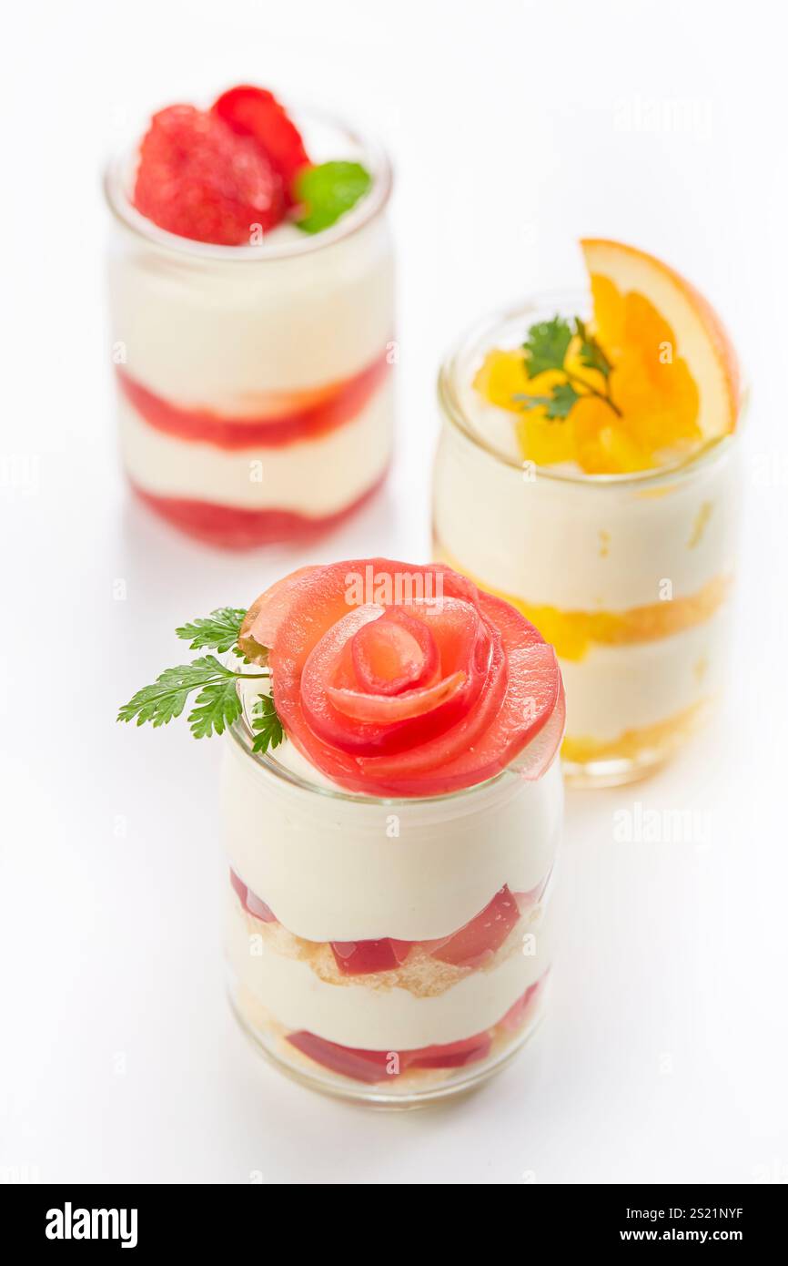 Cup sweets - bottle sweets - bottle cake Stock Photo - Alamy