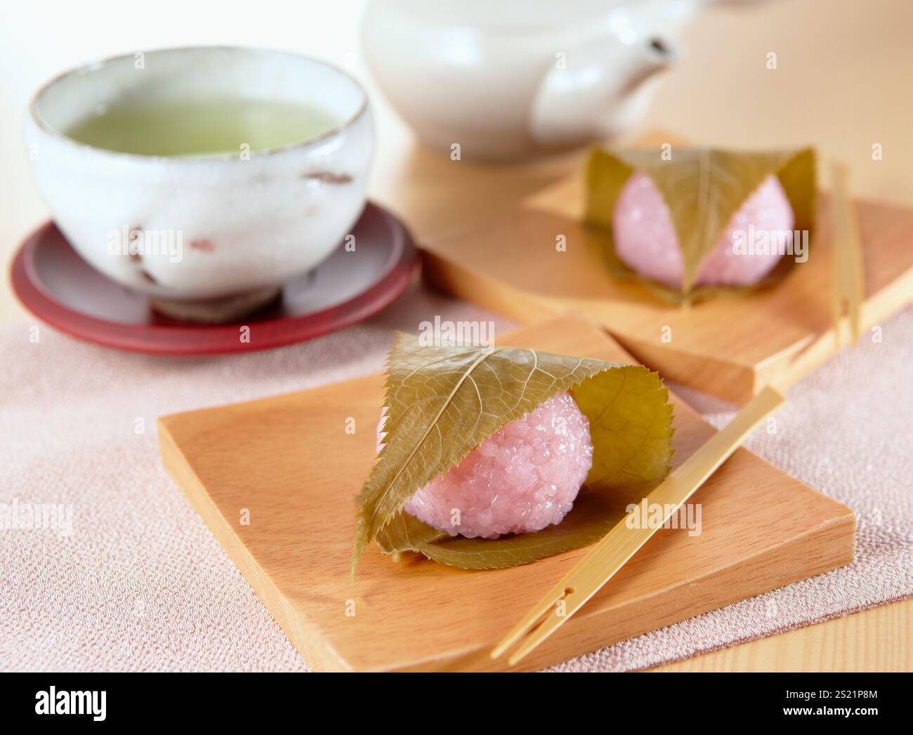 Cherry blossom rice cake Stock Photo - Alamy